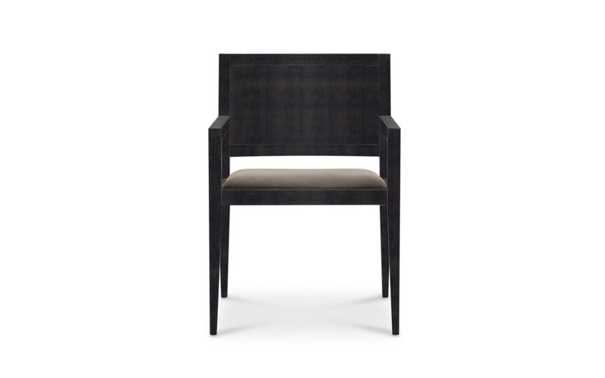 Wood Back Arm Chair - Decca Home Furniture