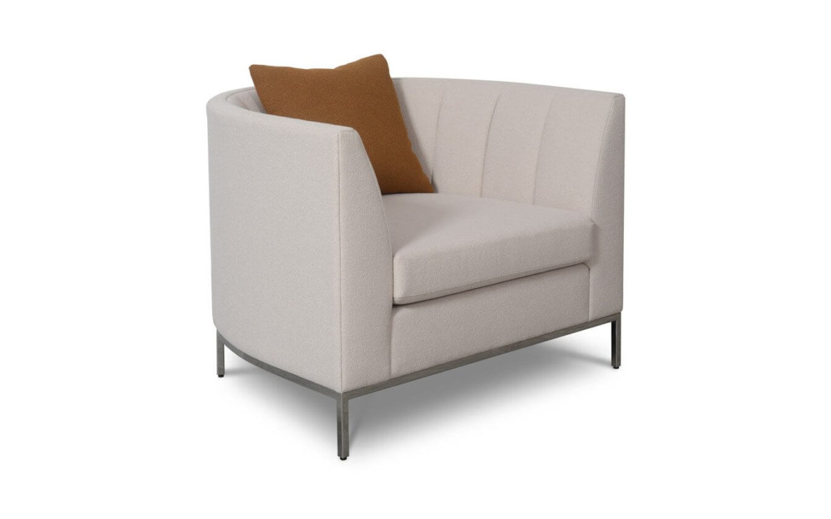 Curved Lounge Chair - Decca Home Furniture