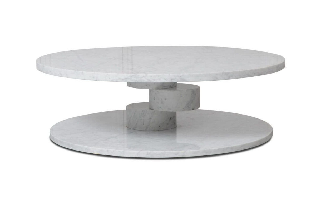 Round Broken Column Coffee Table - Decca Home Furniture