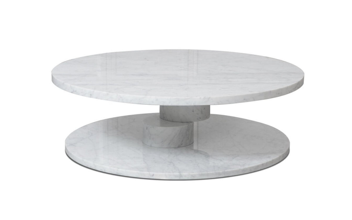 Round Broken Column Coffee Table - Decca Home Furniture